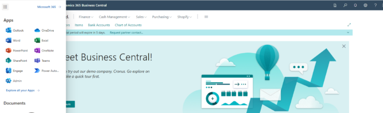 The Dynamics 365 Business Central User Interface